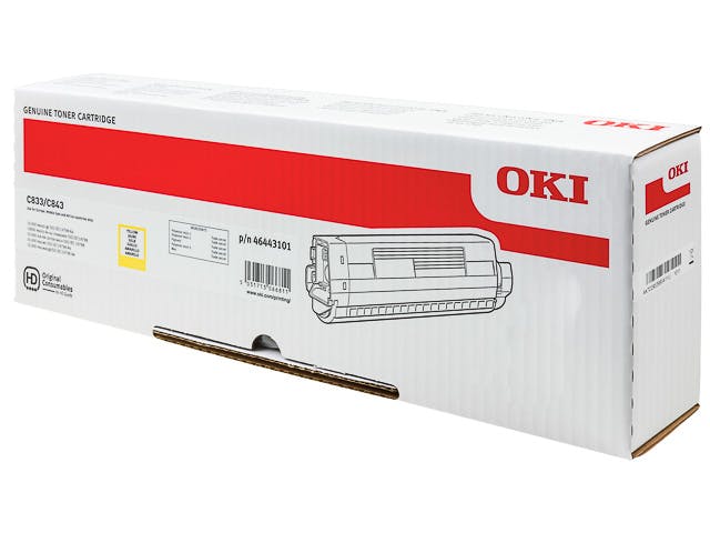 OKI C833/C843 Cartouche de TONER jaune - 46443101 | METRO