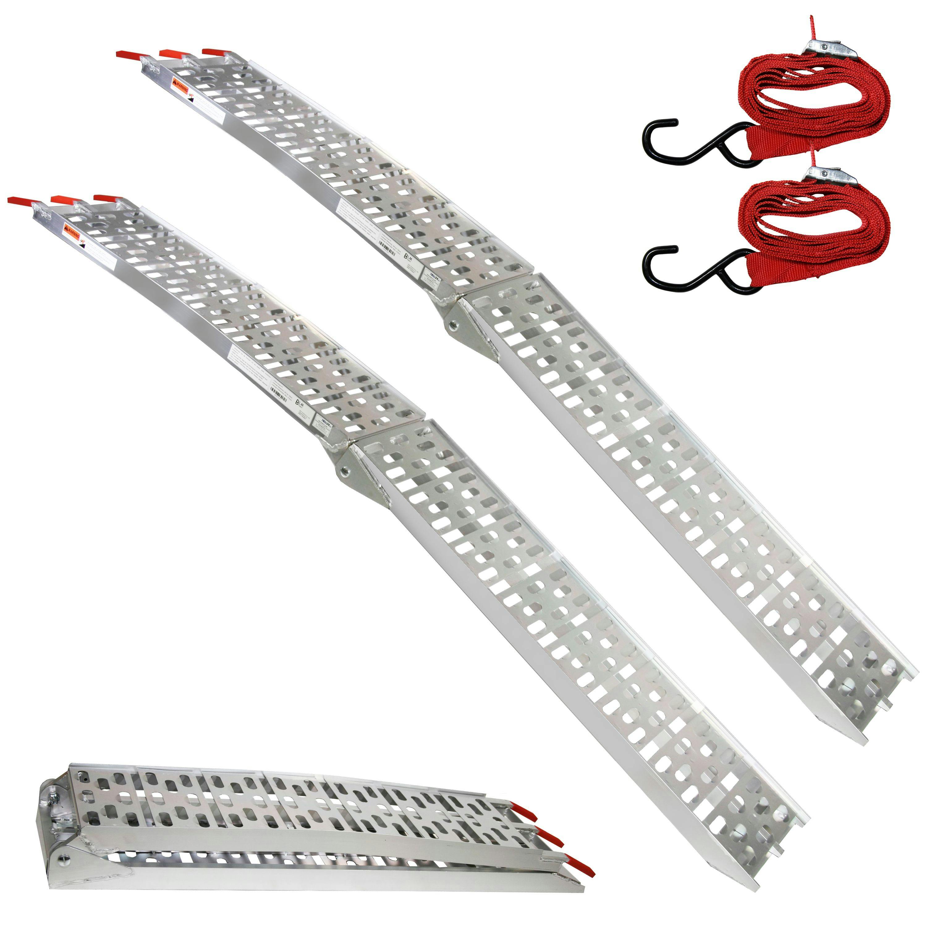 Auffahrrampe Rampe klappbar Laderampe Verladerampe Schiene 680kg Alu R2 ...