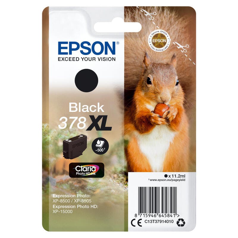 Epson Einzelpackung Schwarz 378Xl Claria Photo Hd Ink Con Rf | METRO