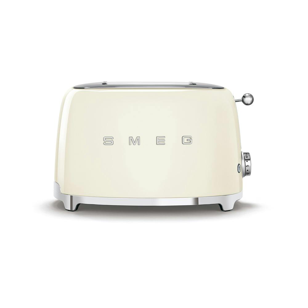 Toaster 2 tranches crème Années 50 - Beige Acier Smeg | METRO