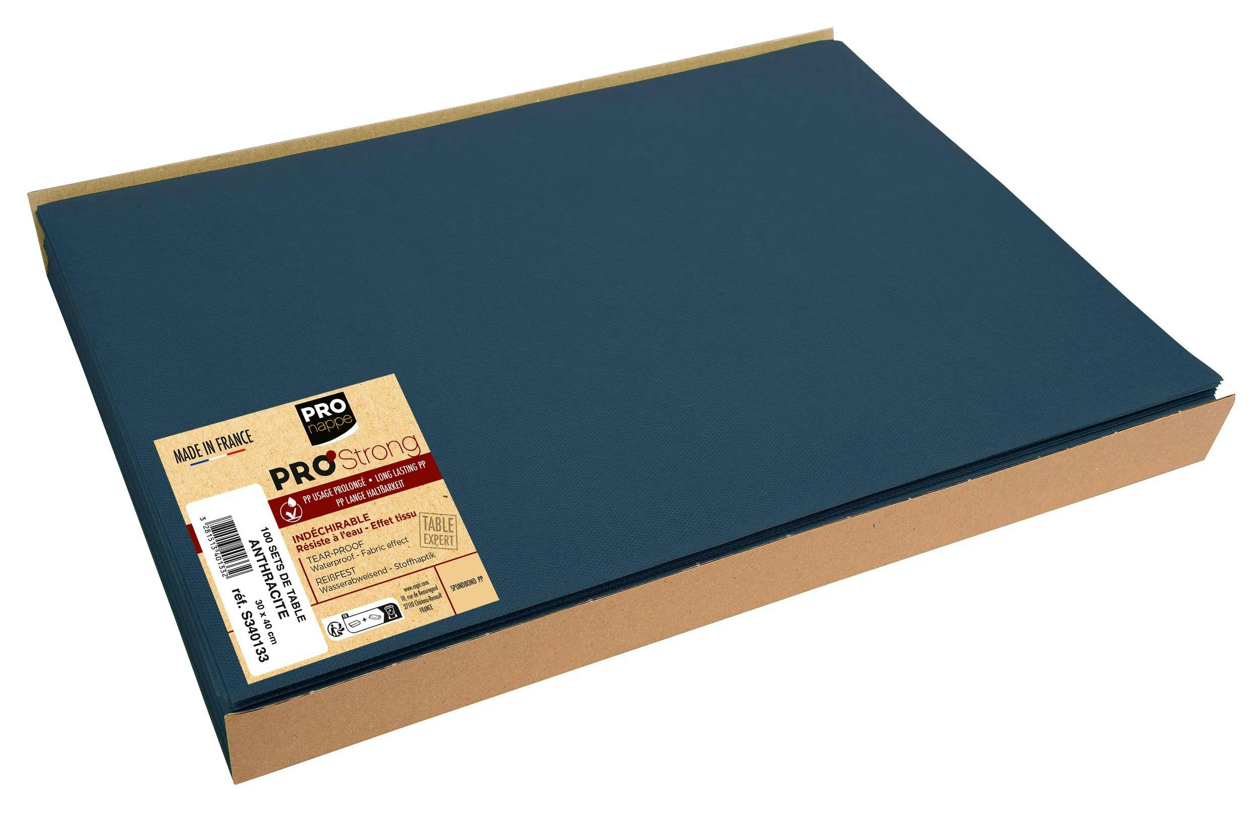 METRO Professional - 600 sets de table unis PP non tissé spunbond ...