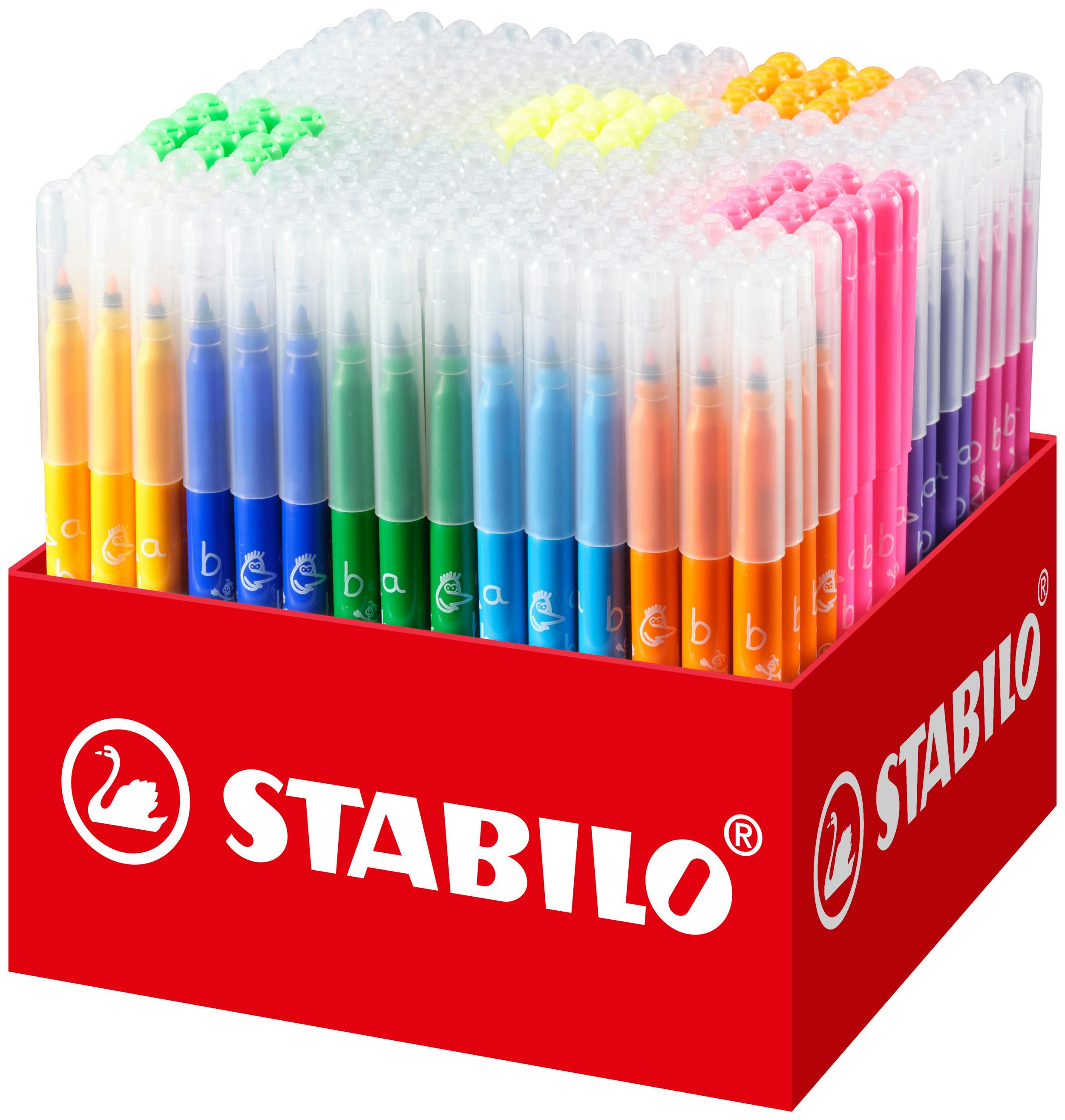 STABILO Maxi schoolpack carton de 240 feutres pointe moyenne Trio A-Z ...