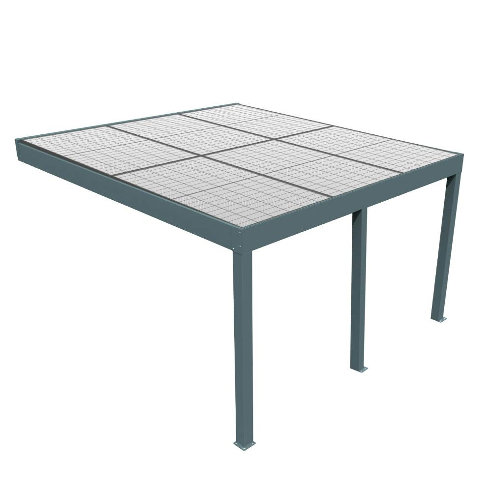 Pergola solaire Santa 5,783x3,541M 4000W Intersun, Gris Anthracite ...