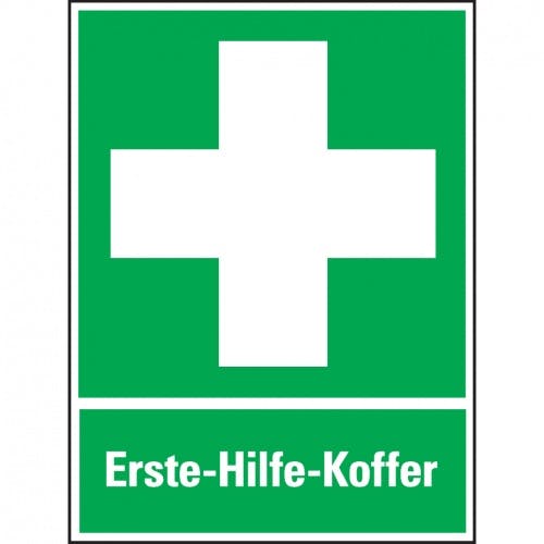 Schild I Rettungszeichen-Kombischild Erste-Hilfe-Koffer, ASR/ISO ...