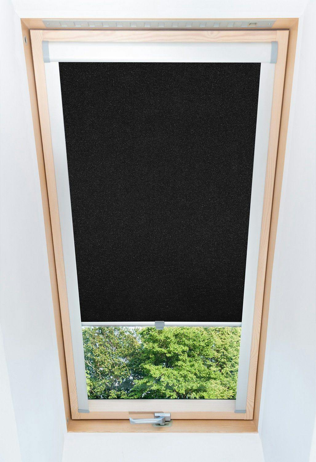 Dachfensterrollo Thermo verdunkelnd passend für Velux MK08 Schwarz | METRO