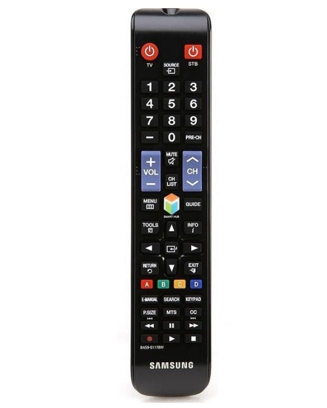 Samsung Remote Control TM1240A Fernbedienung Schwarz | METRO