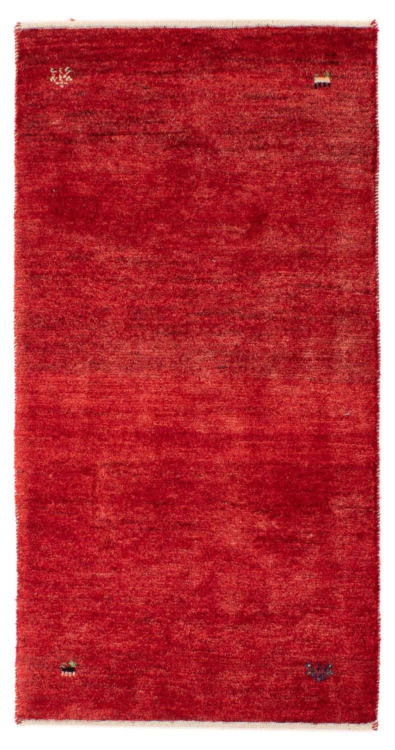 Gabbeh Teppich - Loribaft Perser - 163586 - 136 x 64 cm - dunkelrot ...
