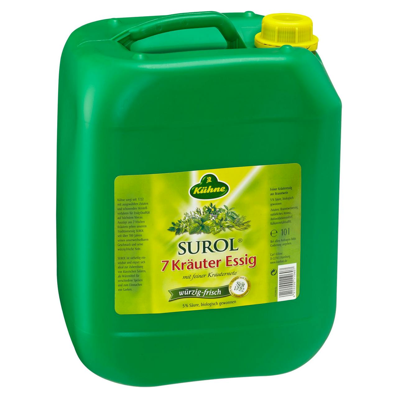 Kühne Surol 7-Kräuter Essig Aus Branntwein (10 l) | METRO