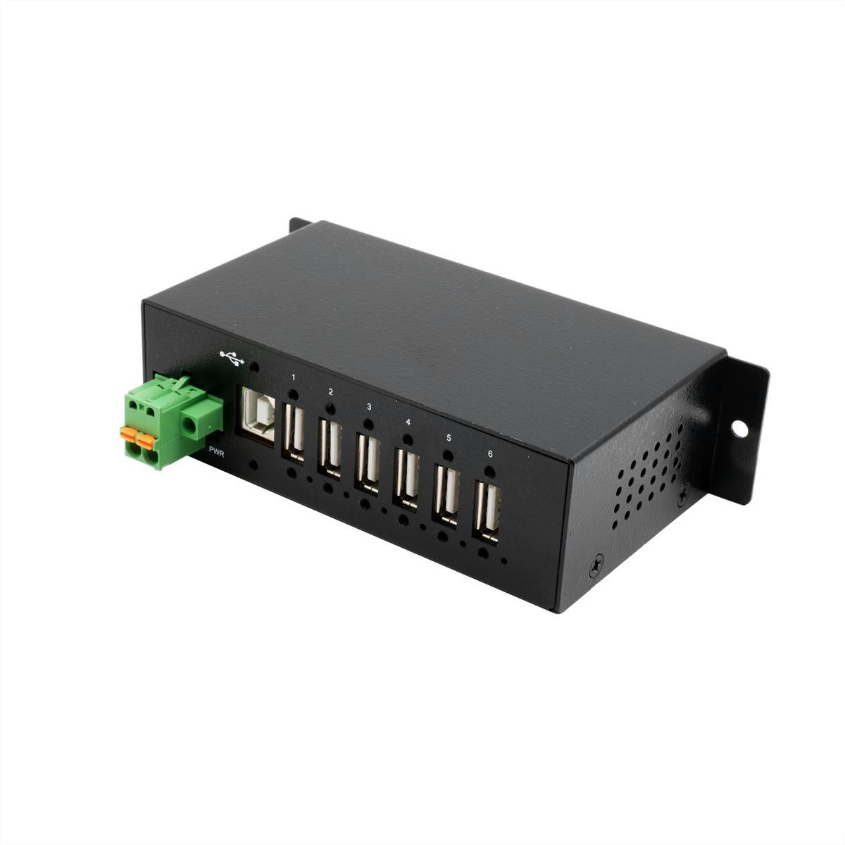 EXSYS EX-1596HMVS 6-poorts USB 2.0 metalen HUB met 15KV ESD ...