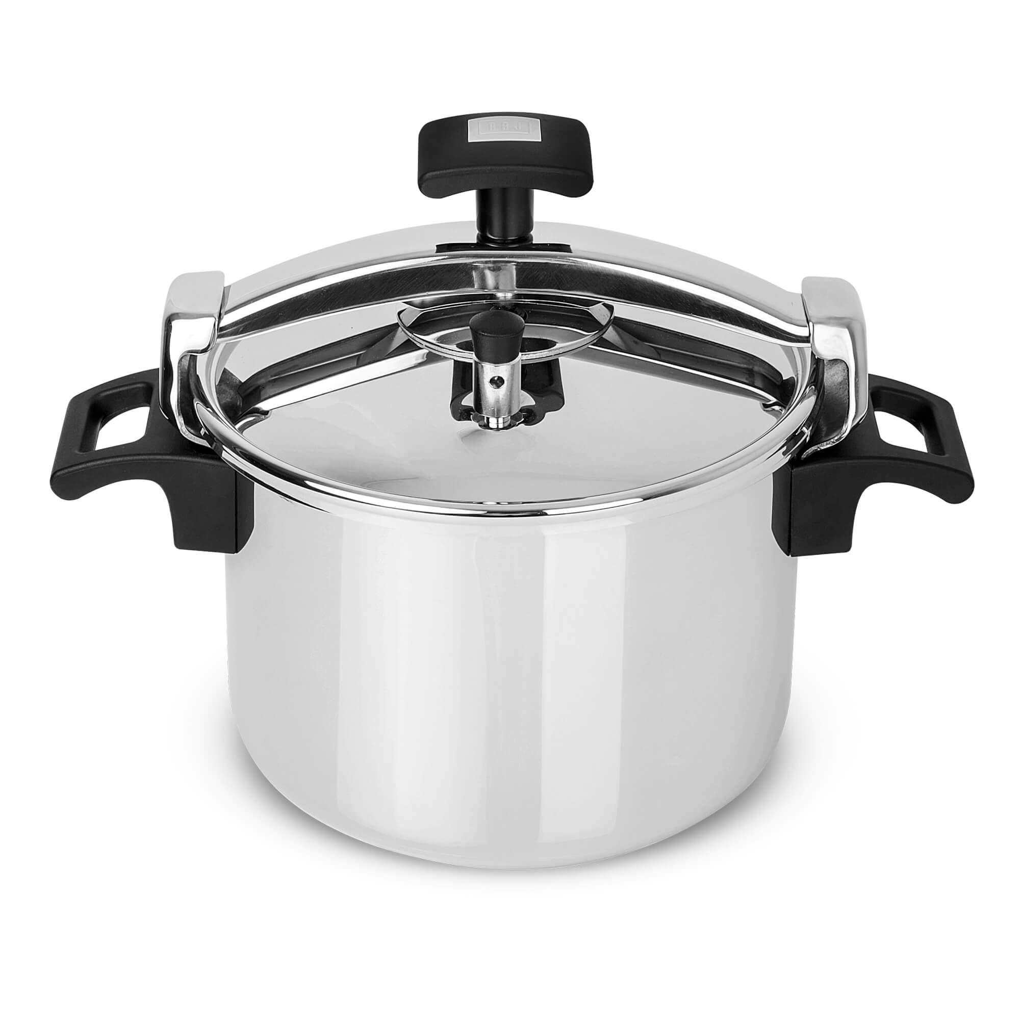 BOJ Olla a Presión CLASSIC, Acero Inoxidable 18/10, Espesor 1mm, Ø 24cm, Capacidad 6L | Makro