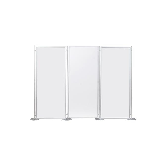 Cloison mobile "Multi" avec cadres alu - Mousse ferme PVC - blanc- VKF ...