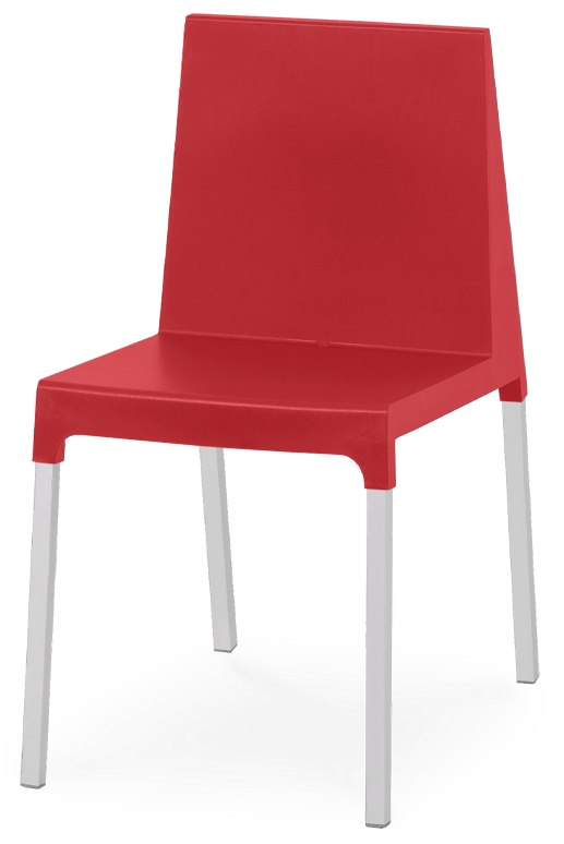 Set van 20 INCA terrasstoelen Robijnrood | Makro