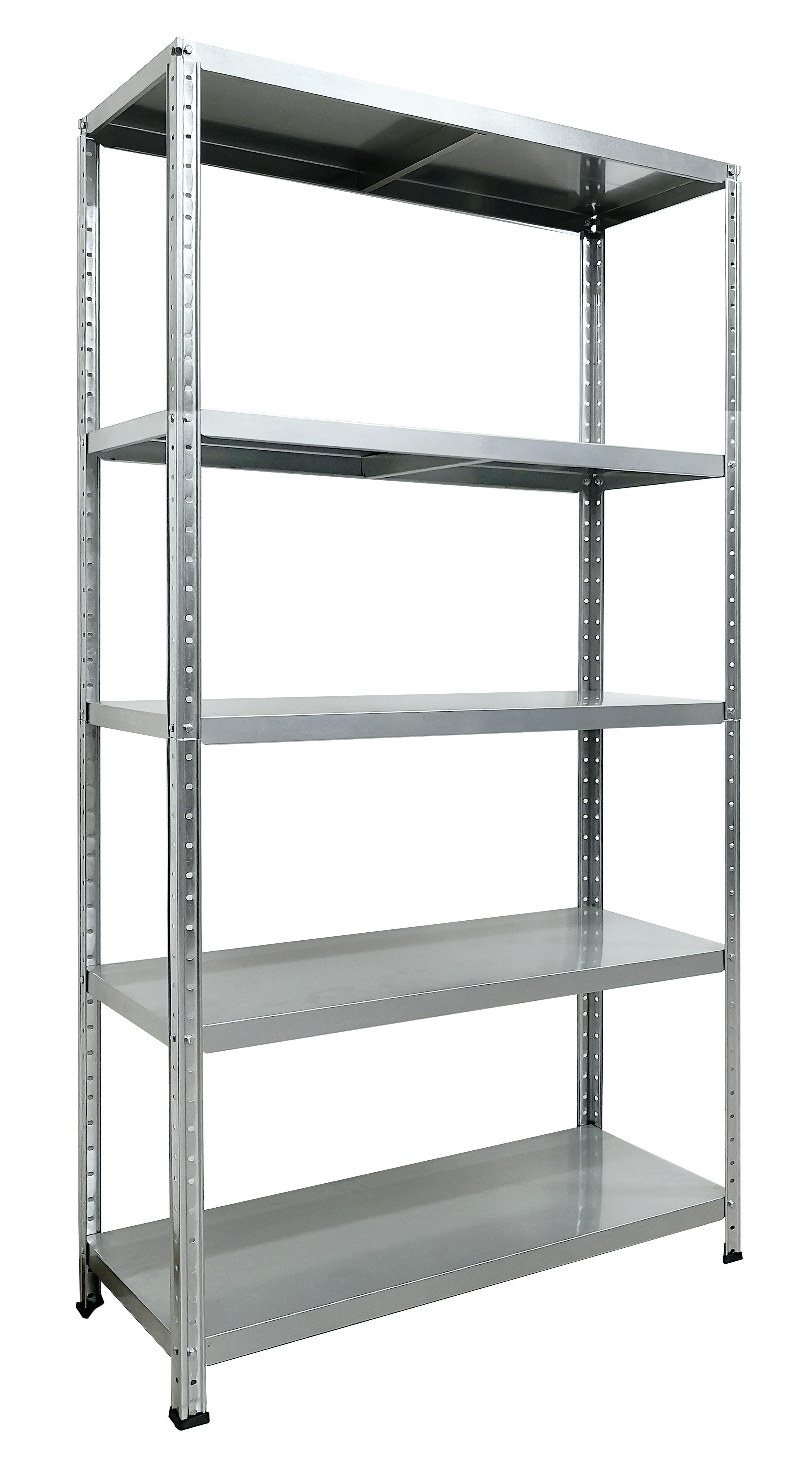 Grima, scaffale in kit zincato, cm.100X40X187h, metallo , 5 piani ...