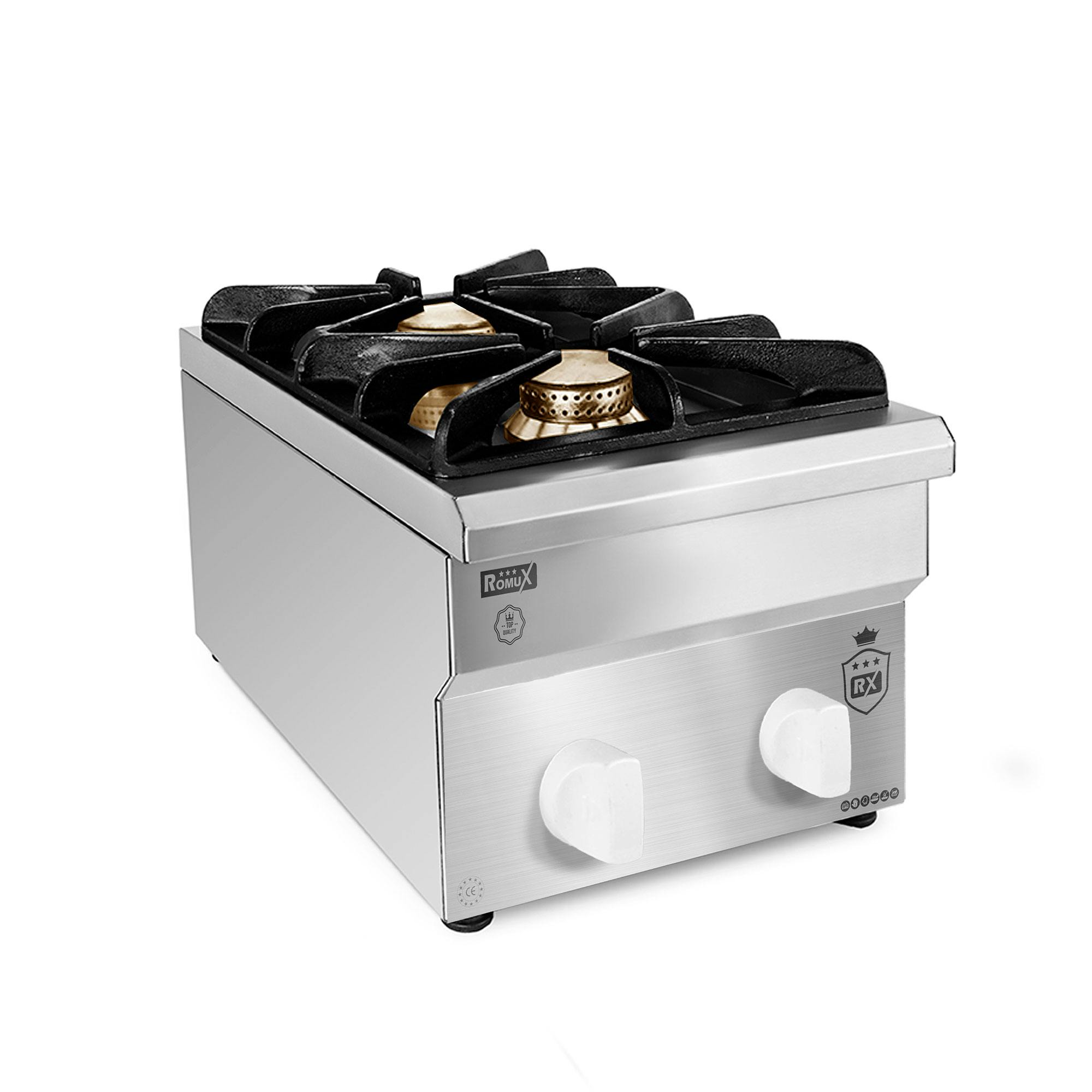 Romux® - Cocina 2 Fuegos a Gas Sobremesa | Cocina Industrial para ...