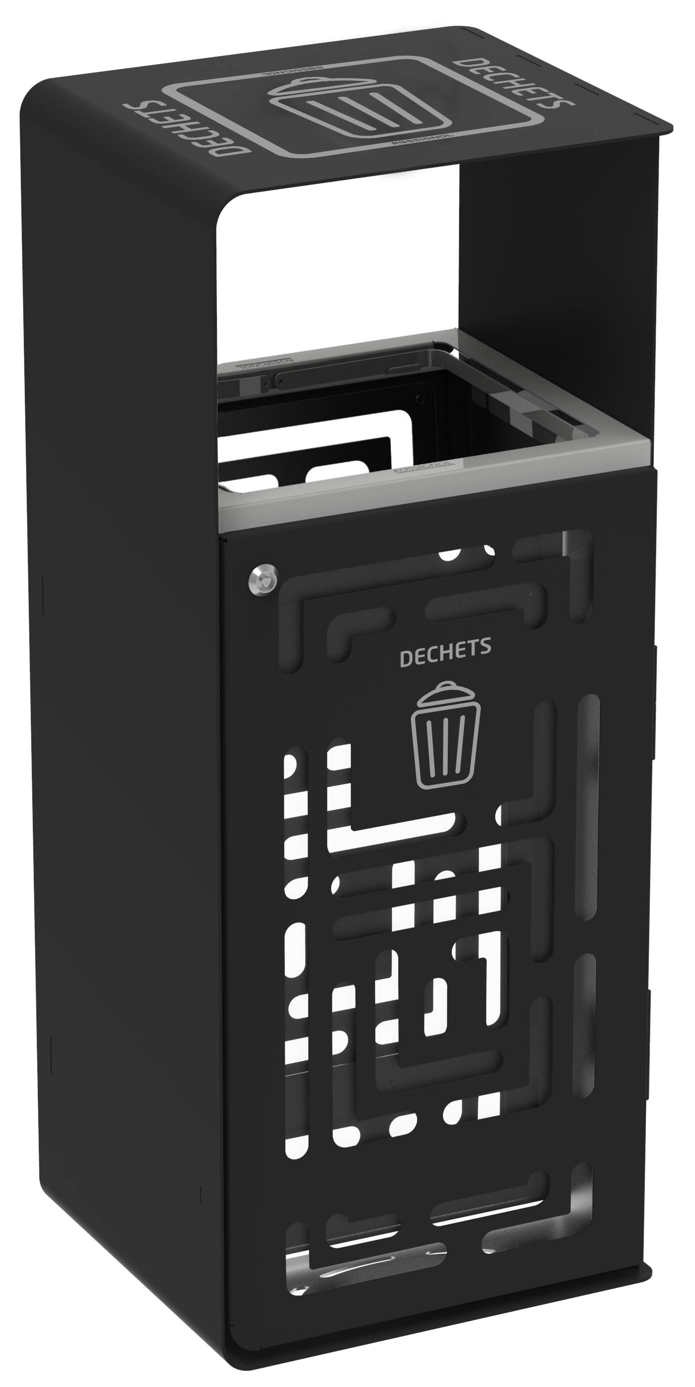 Rossignol - Corbeille 110L anti-nuisible vigipirate ARTRI - déchets ...