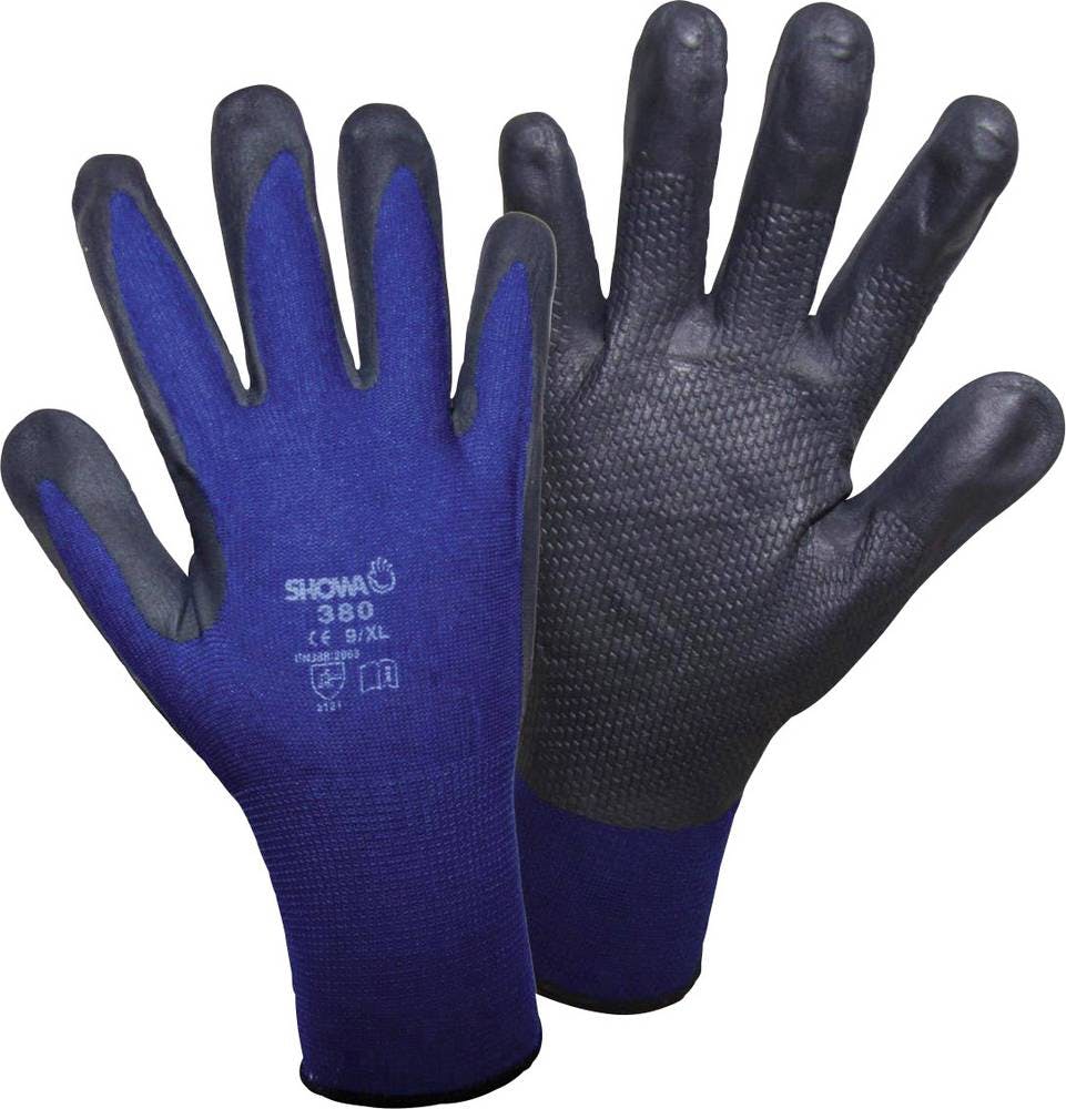 Showa 380 NBR 1163-8 Nylon Arbeitshandschuh Größe (Handschuhe): 8, L EN ...