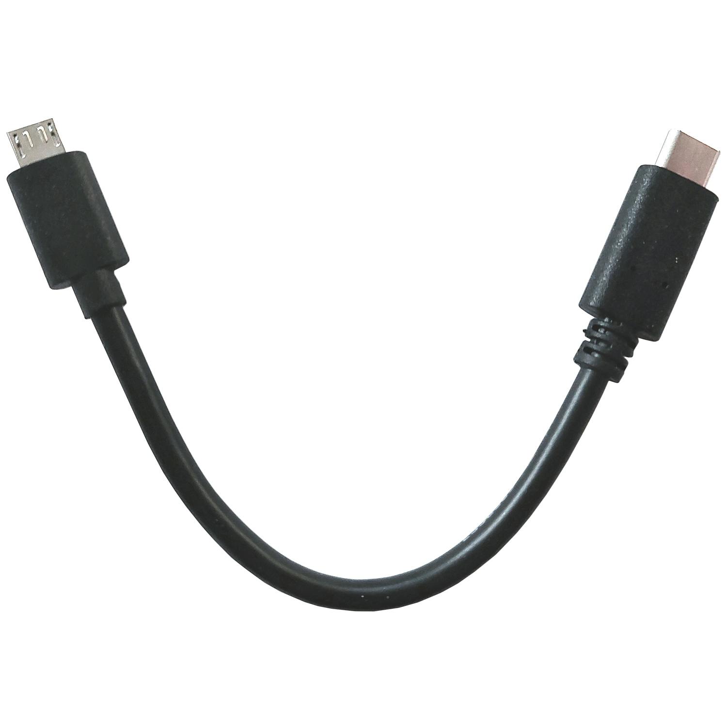USB-Kabel Type-C Stecker auf USB 2.0 Micro B Stecker, extra kurz 15cm ...