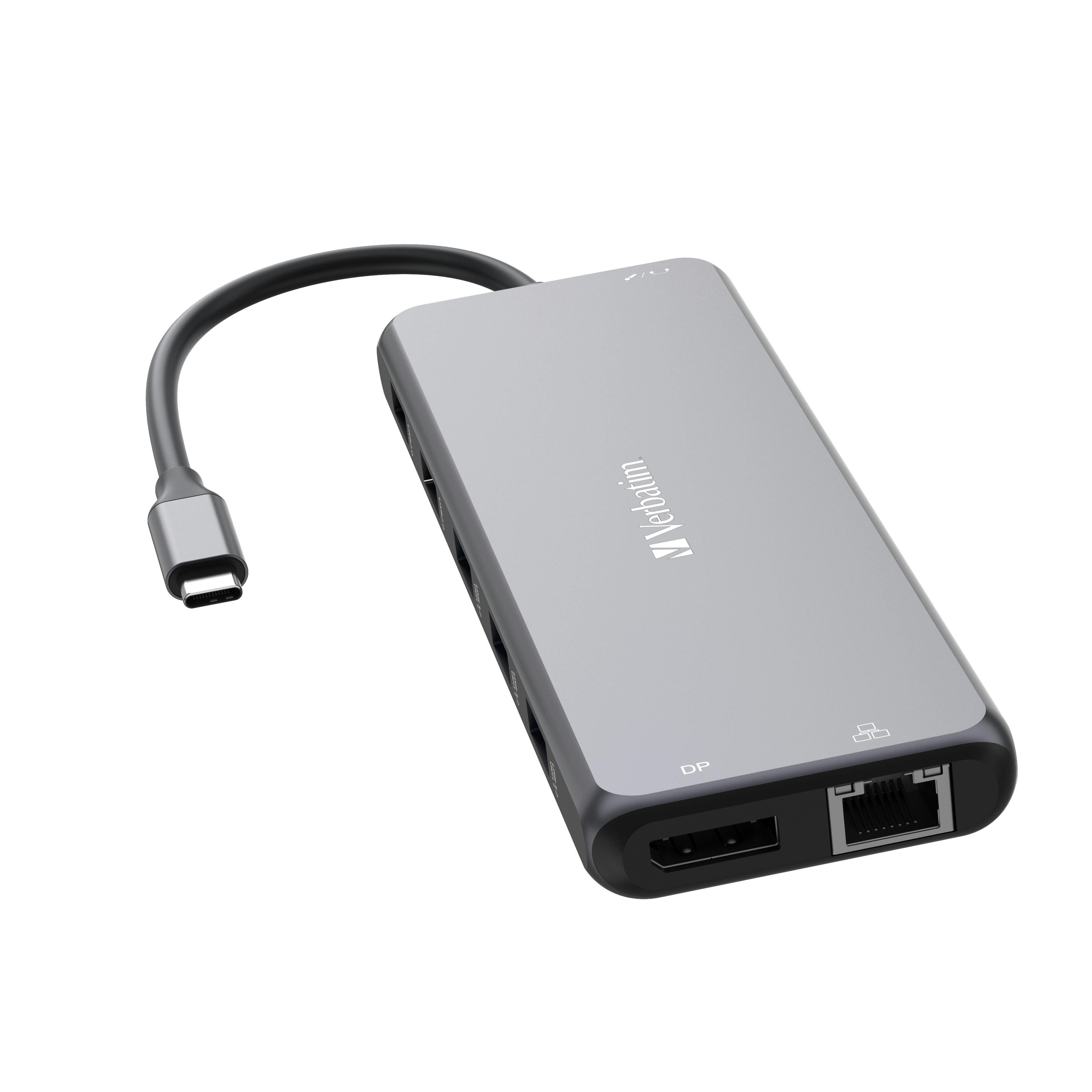 USB-C Dual Pro multipoort hub, Dual HDMI Video 8K 30Hz, 1 x DP 30Hz, 3 ...