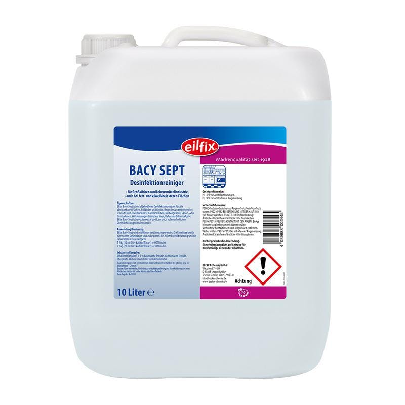 Eilfix Bacy-Sept Desinfektionsreiniger Konzentrat 10 l Kanister | METRO ...