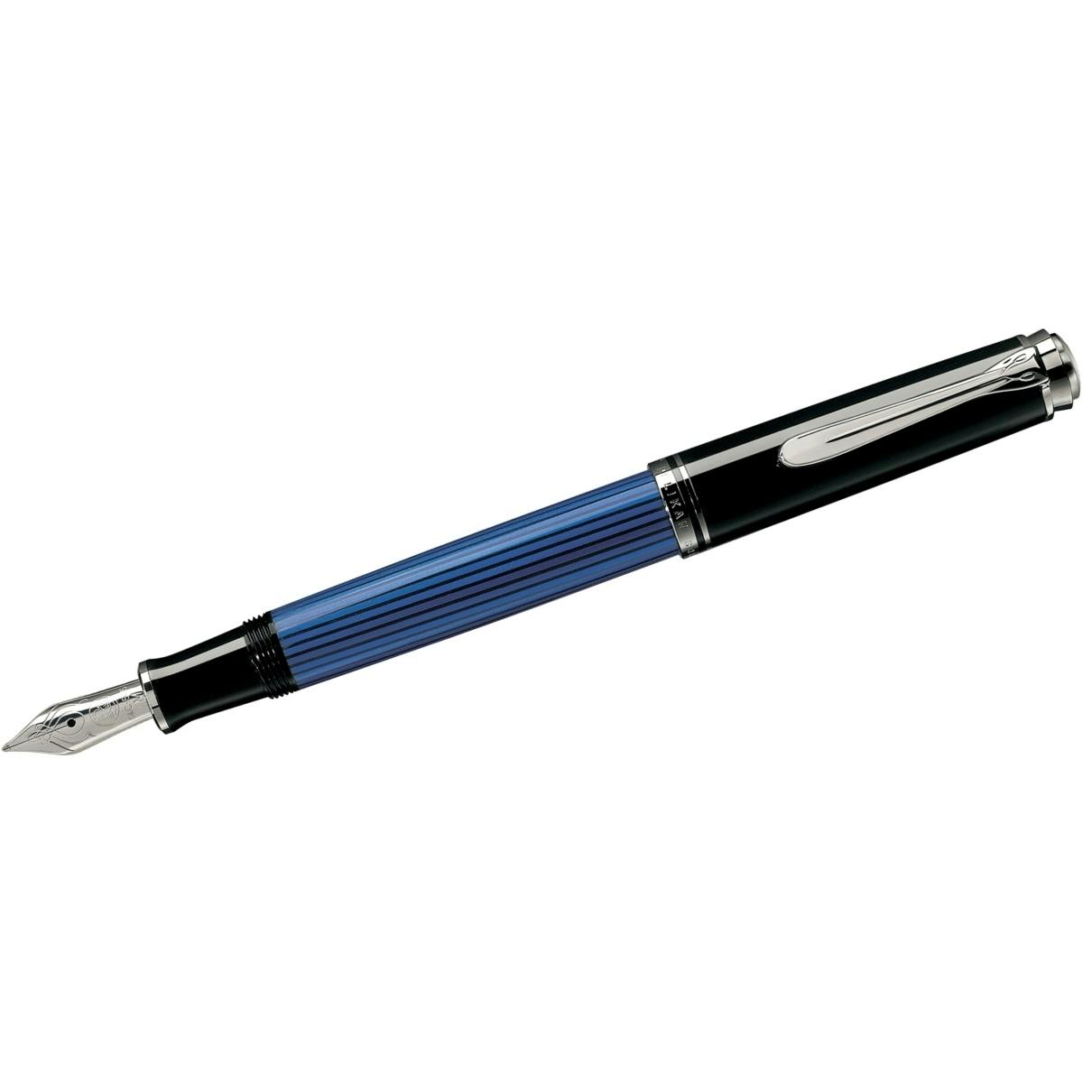 Kolbenfüllhalter Souverän M405 Feder EF schwarz/blau | METRO