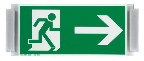 MONACO Fluchtweg-Schild, 17,2 x 32,1 cm | METRO