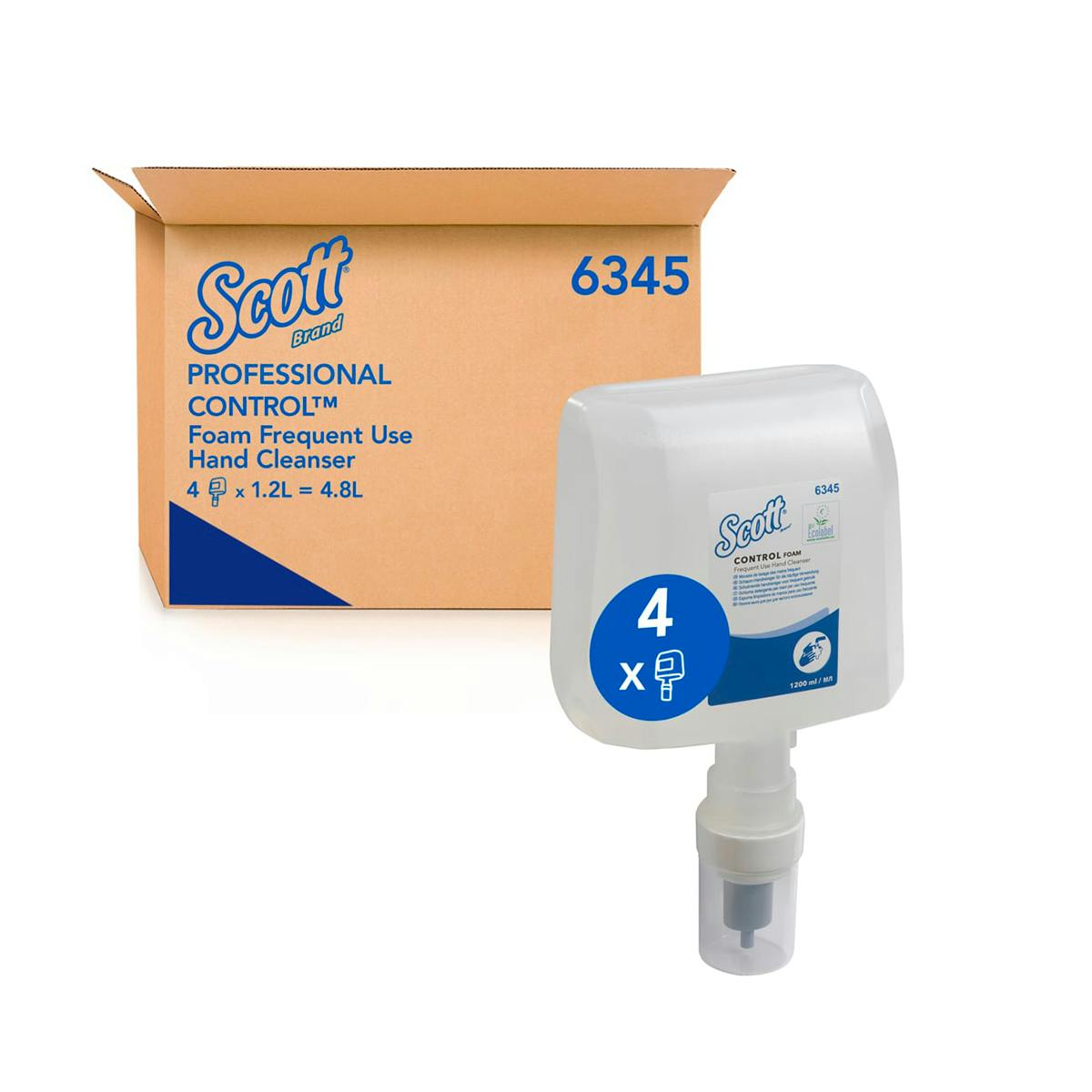 SCOTT® Gel de manos perfumado en espuma 4 uds. x 1,2L (cod.6345) | Makro