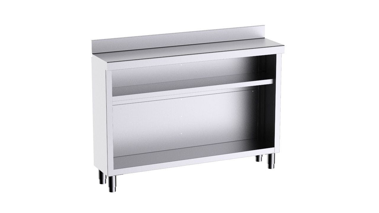 Table comptoir 1 étagère intermédiaire Hauteur 1050mm - Distform - l100 ...