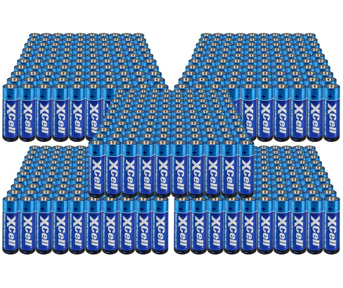 500x XCell AA LR6 Mignon Super Alkaline Batterie | METRO