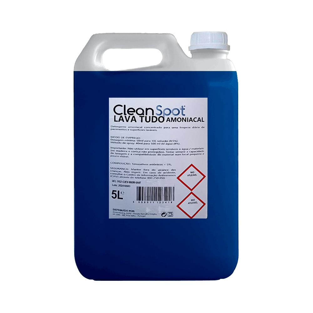 Detergente Lava Tudo Amoniacal Cleanspot 5L | Makro