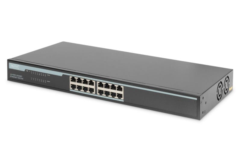DIGITUS 16-Port Gigabit Desktop Switch 16-port 10/100/1000Base-T Inkl 1 ...