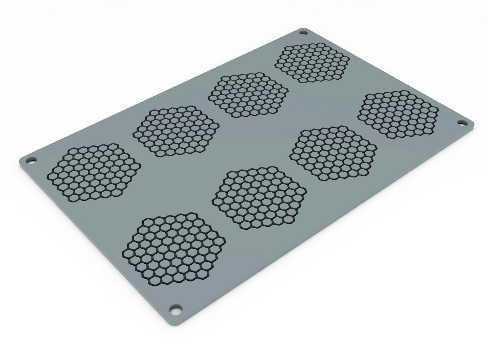 Pavoni, molde silicona gris, seleccion gourmand: nido de abeja | Makro