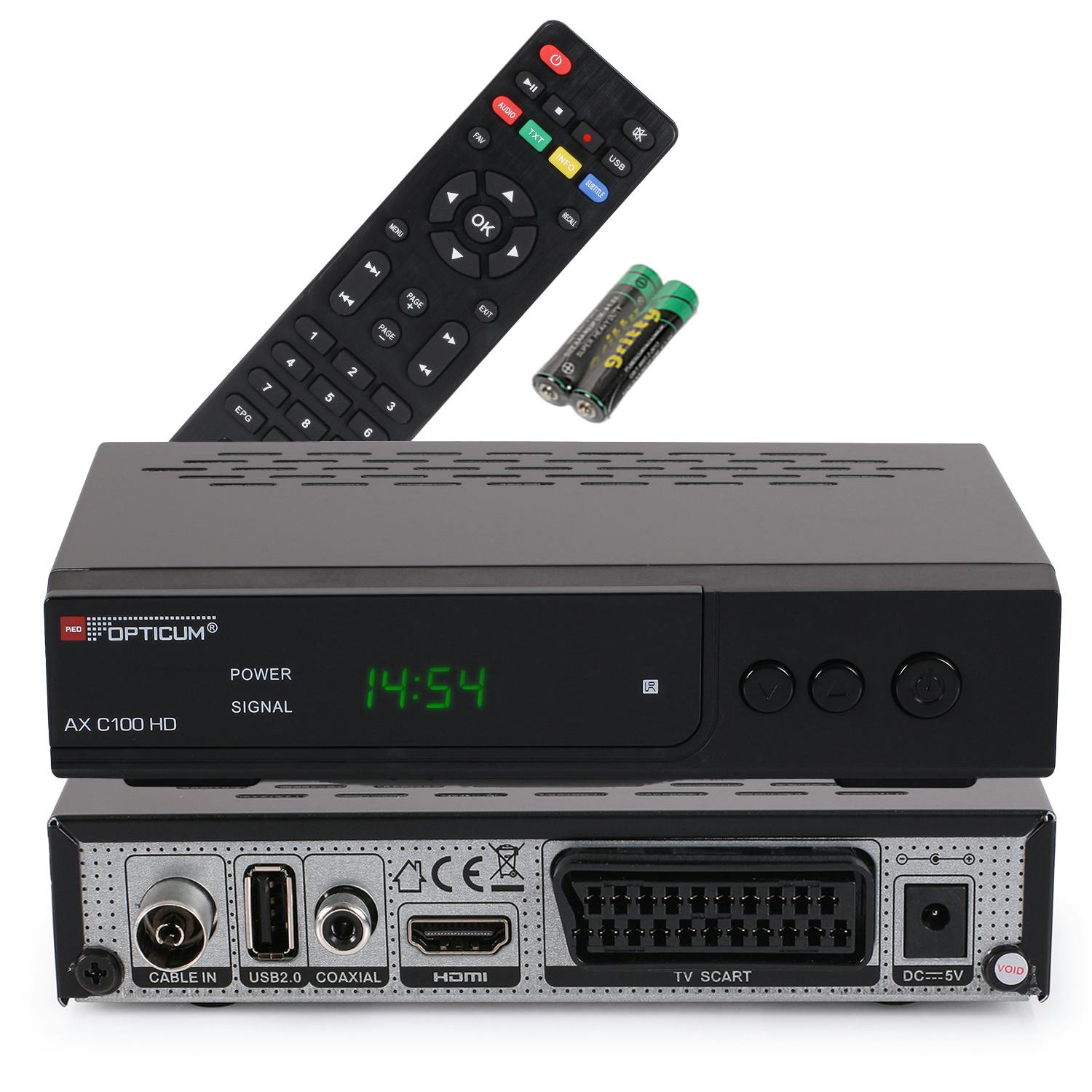 AX C 100 HD DVB-C Receiver HDTV, DVB-C, HDMI, SCART,USB | METRO Marktplatz