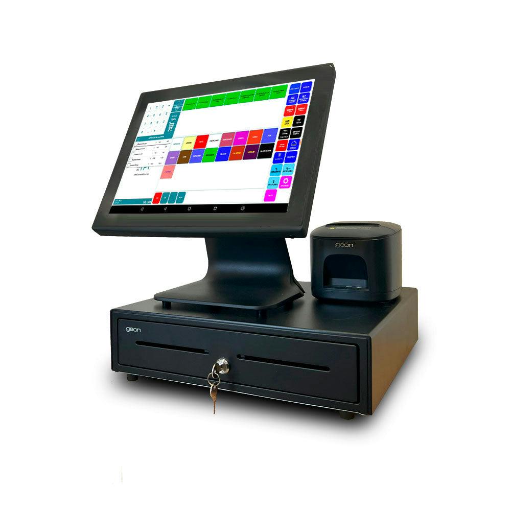 Pacchetto TPV Geon Sunpos Windows 15,1" con stampante + cassetto | METRO