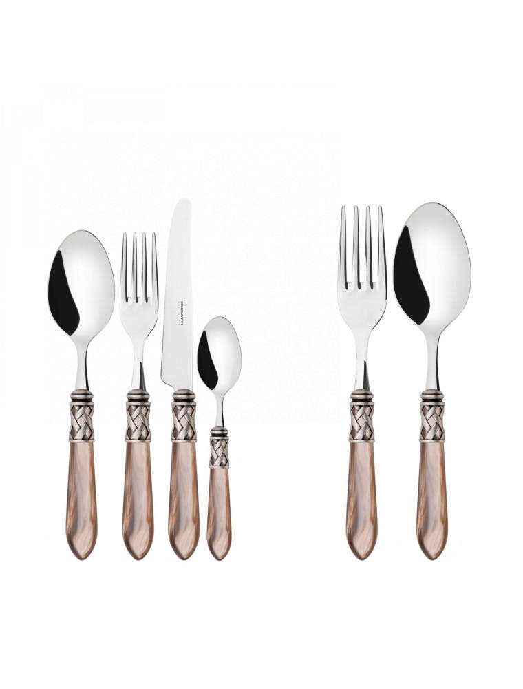 aladdin anel de prata antigo, faqueiro com 50 peças cabo cor onix ...