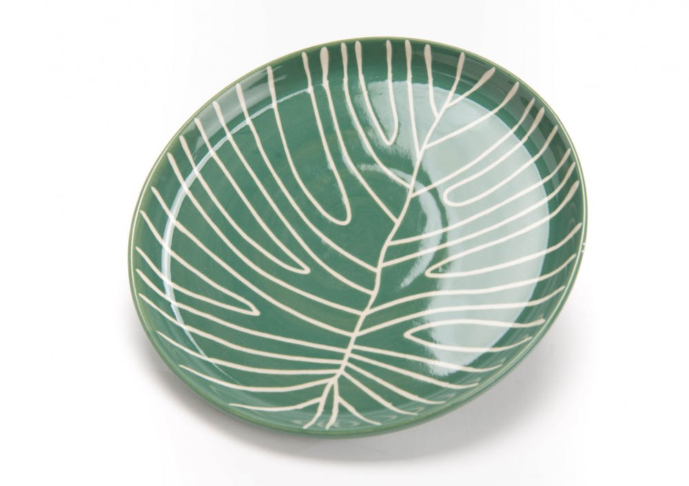 Assiette à dessert Natureva 21 cm x6 - Vert Rond Grès Amadeus 21x21 cm ...