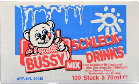 Bussy Wassereis zum Selbsteinfrieren Mix 100 Portionen x 70ml (7l) | METRO
