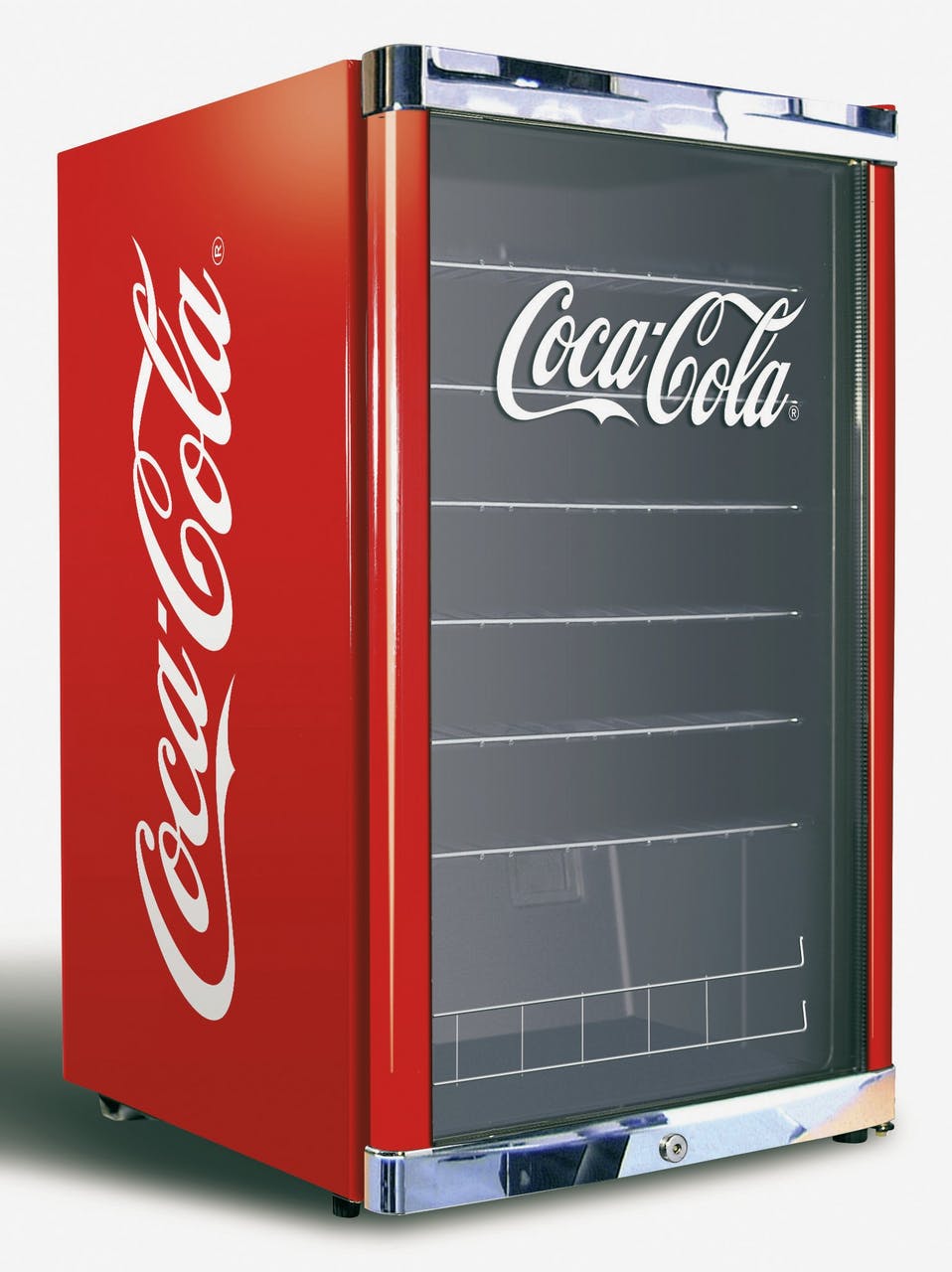 CUBES High Cube 166 E, Coca-Cola drankkoelkast, metaal / glas, 54,0 x 54,8 x 84,5 cm, 115 L ...