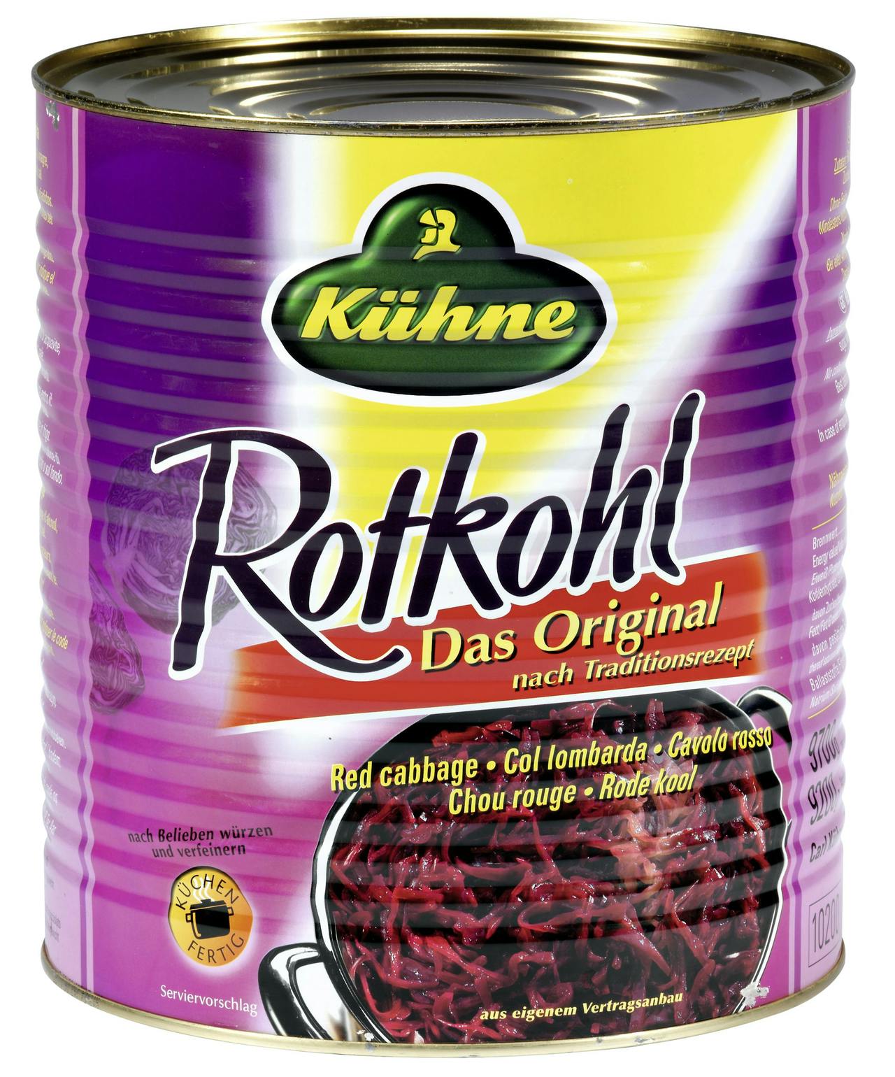 Kühne Rotkohl Original (9,2kg) | METRO