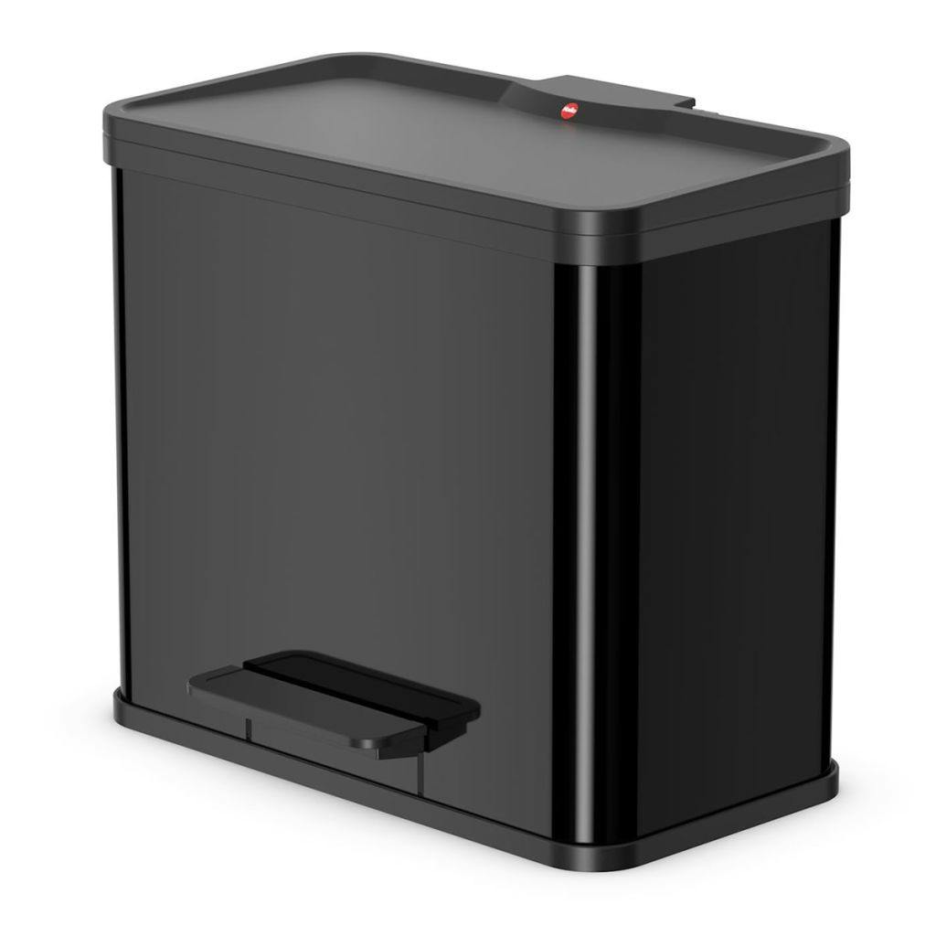Hailo Tretmülleimer Oko Trio Plus Größe L 3 X 9 L Schwarz 0633 260