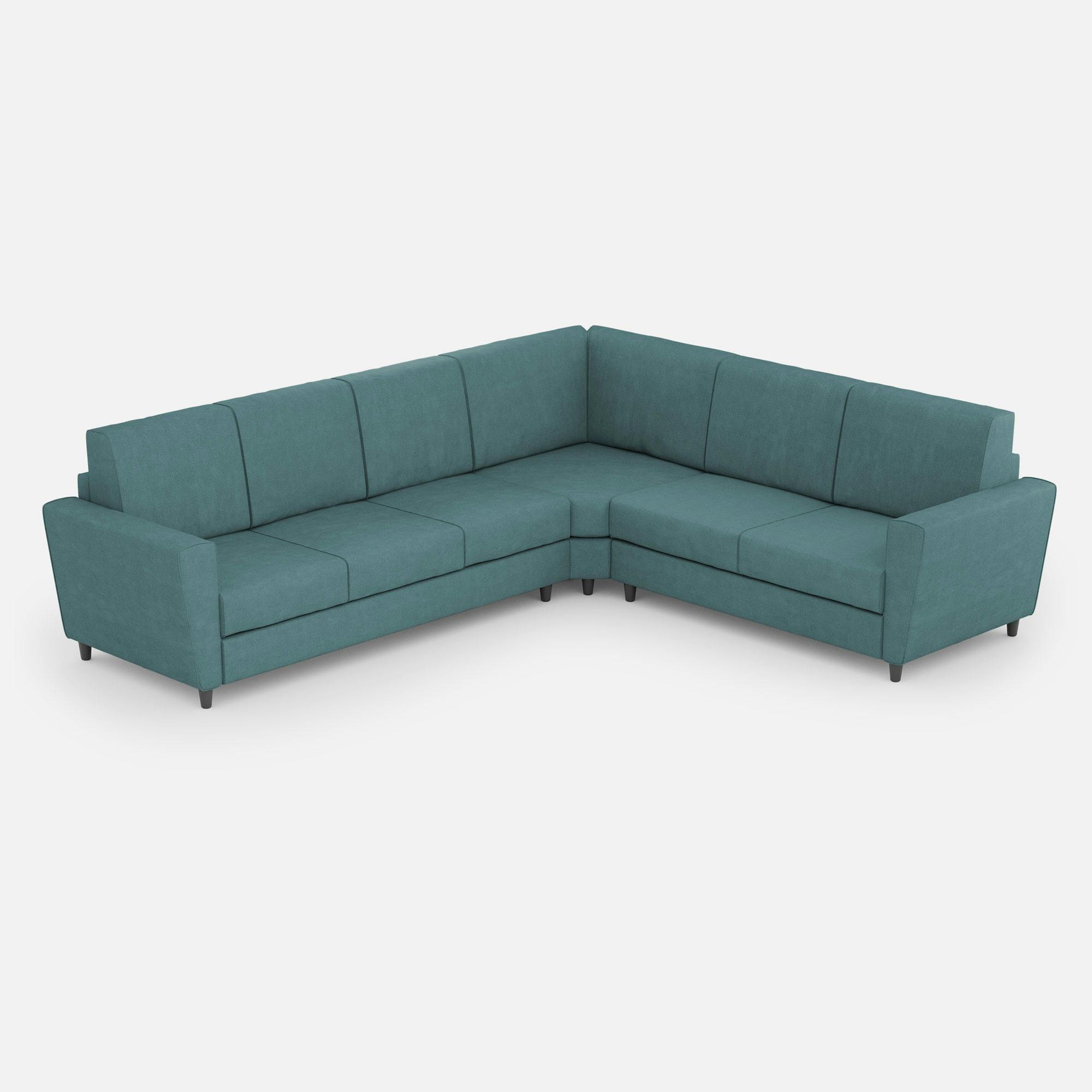 Yasel 3-Sitzer-Sofa (drei 60-cm-Sitze) + Ecksofa + 2-Sitzer-Sofa (zwei ...