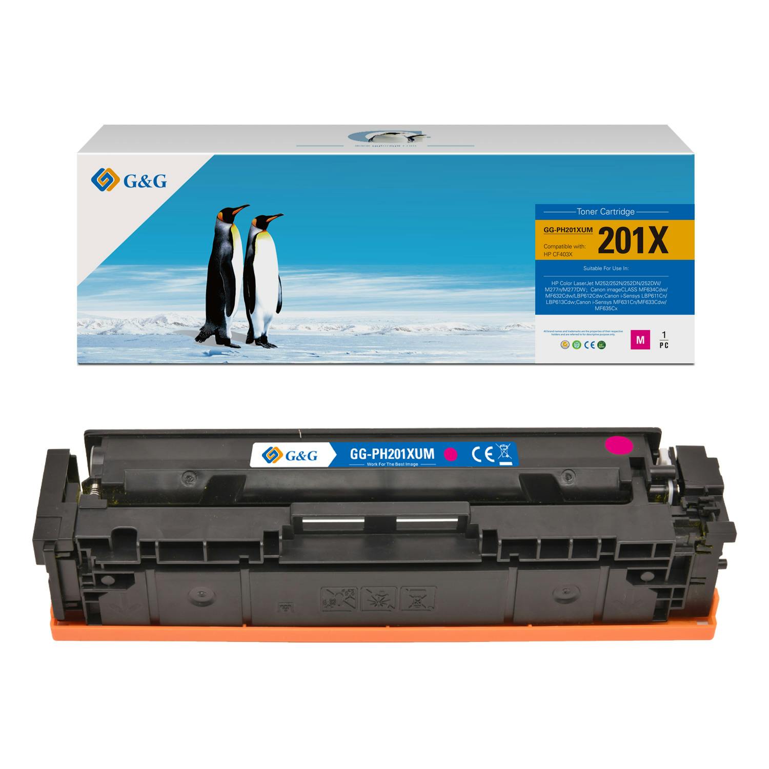 G&G HP 201X (CF403X) - Tonercartridge / Magenta / Hoge Capaciteit | Makro