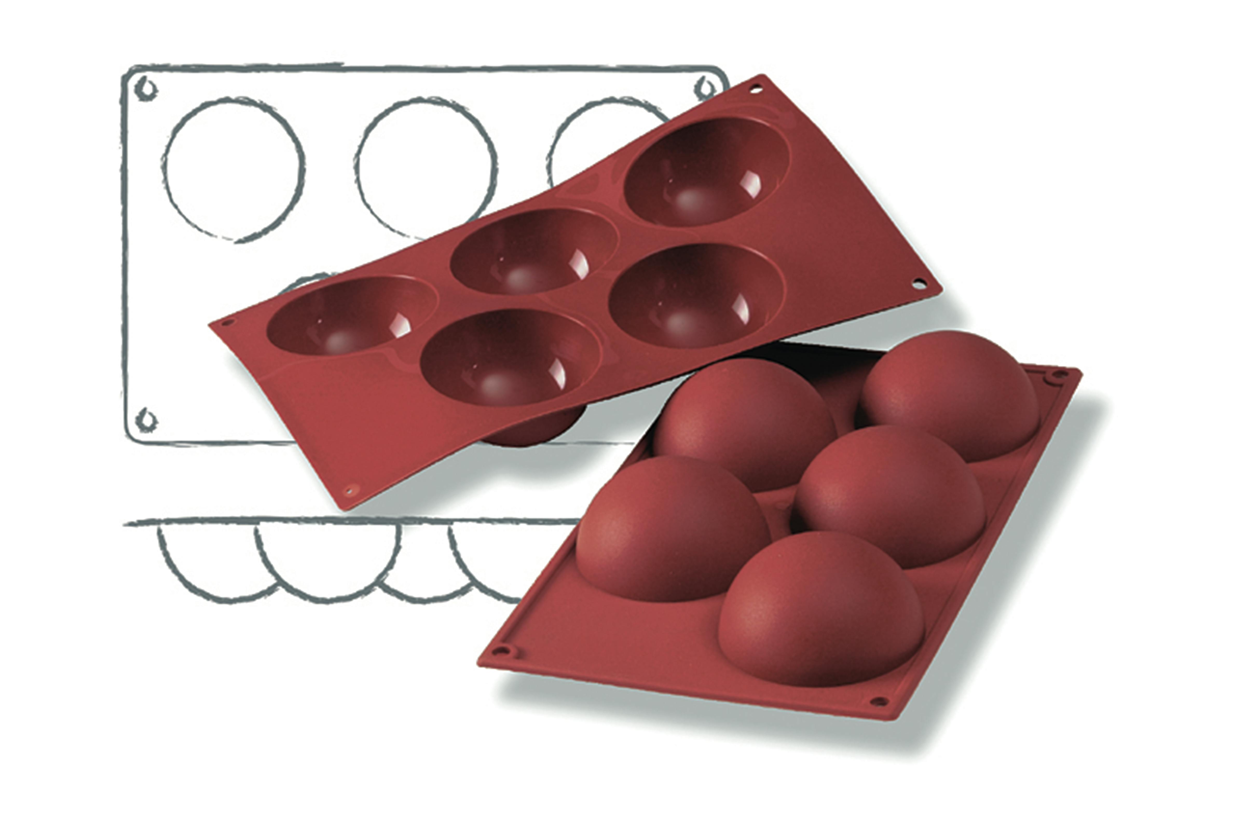 Schneider - Silikon-Backform, Halbkugel, Ø 80 mm, Höhe: 40 mm | METRO