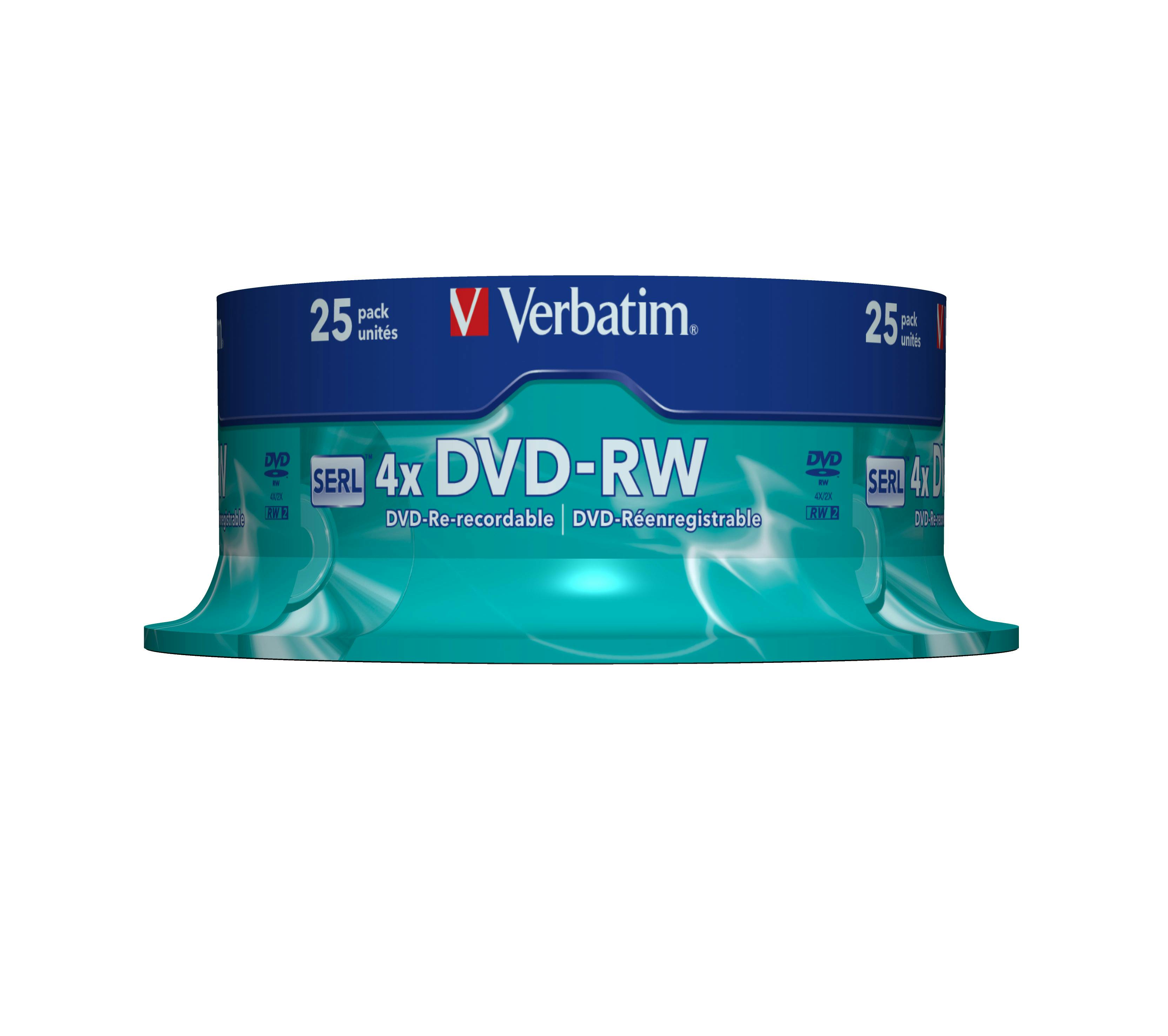 Verbatim DVD-RW Matt Silver 4,7 GB 25 Stück(e) | METRO