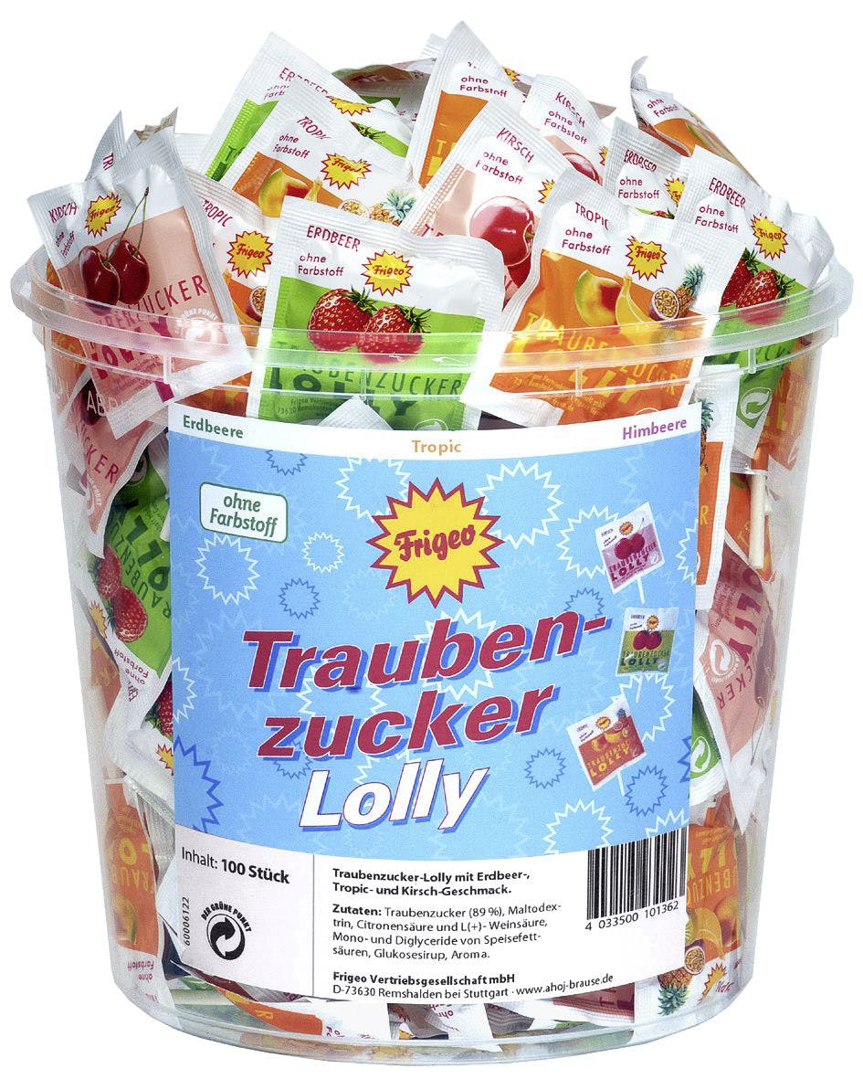 Frigeo Traubenzucker Lutscher 100 x 7,5 g (750 g) | METRO