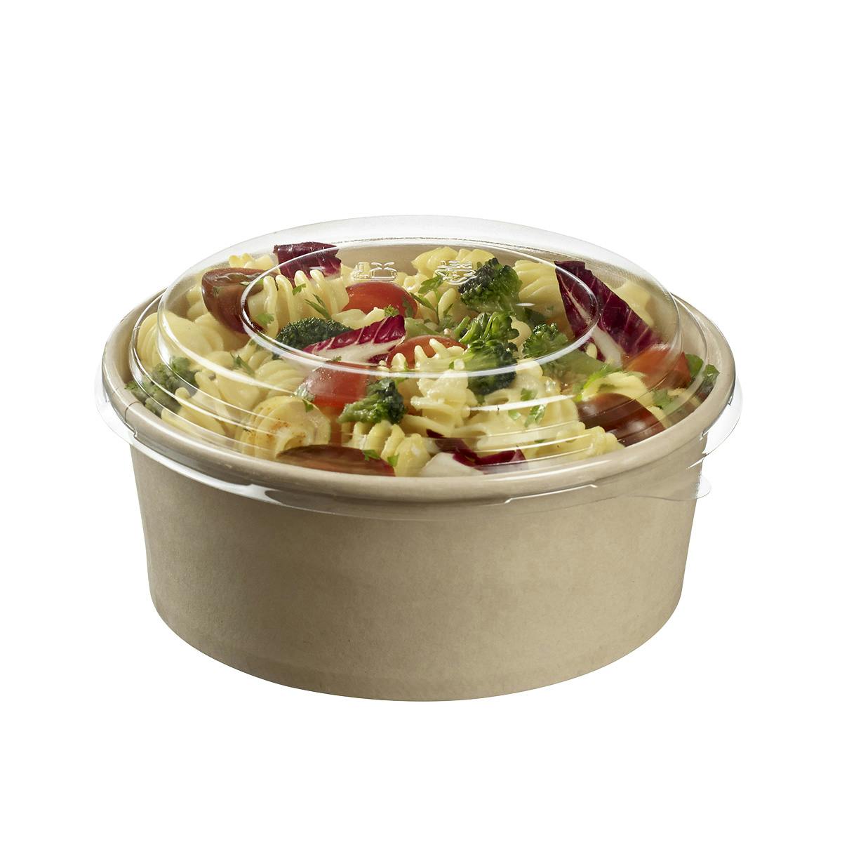 SOLIA Saladier rond fibre de bambou + couvercle 750 ml - VF31270 - par 250 pièces | METRO