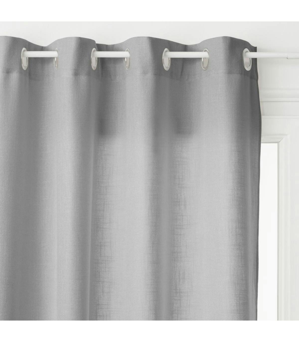 Rideau à œillets Gris 140 x 260 cm | METRO