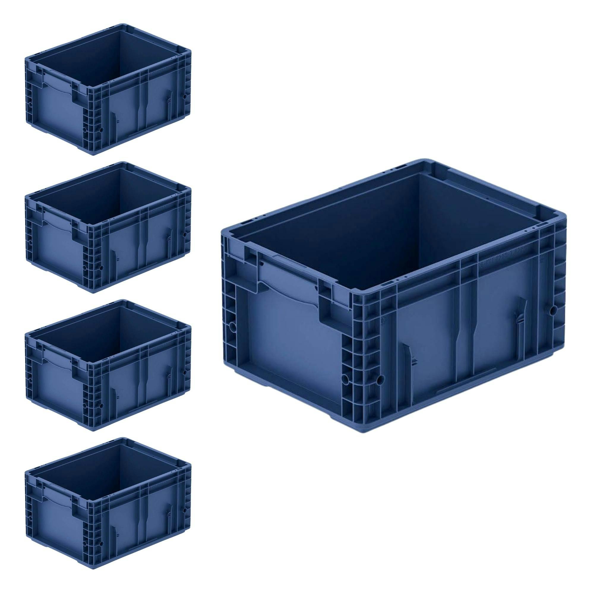 PROREGAL 5x VDA KLT Kleinladungsträger mit Verbundboden | HxBxT 21 ...