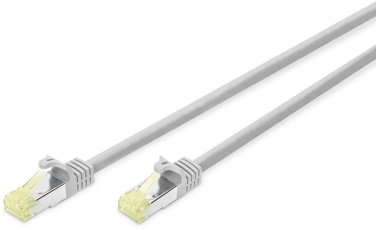 DIGITUS CAT 6A S-FTP Patchk.Cu, LSZH, Com.Level AWG 26/7,3m,GR | METRO