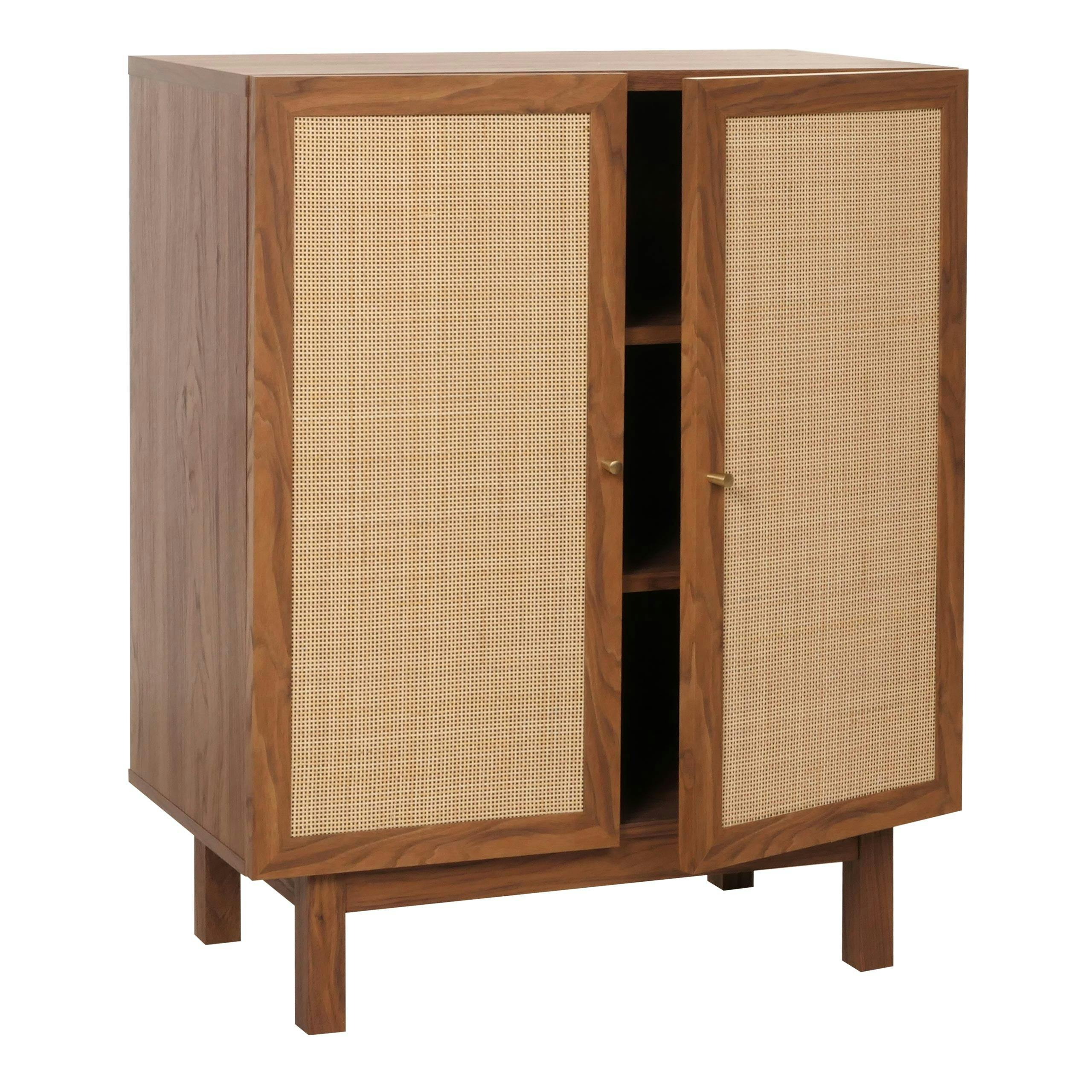 Highboard HWC-M51, Kommode Schrank Sideboard, Staufächer, Massiv-Holz ...