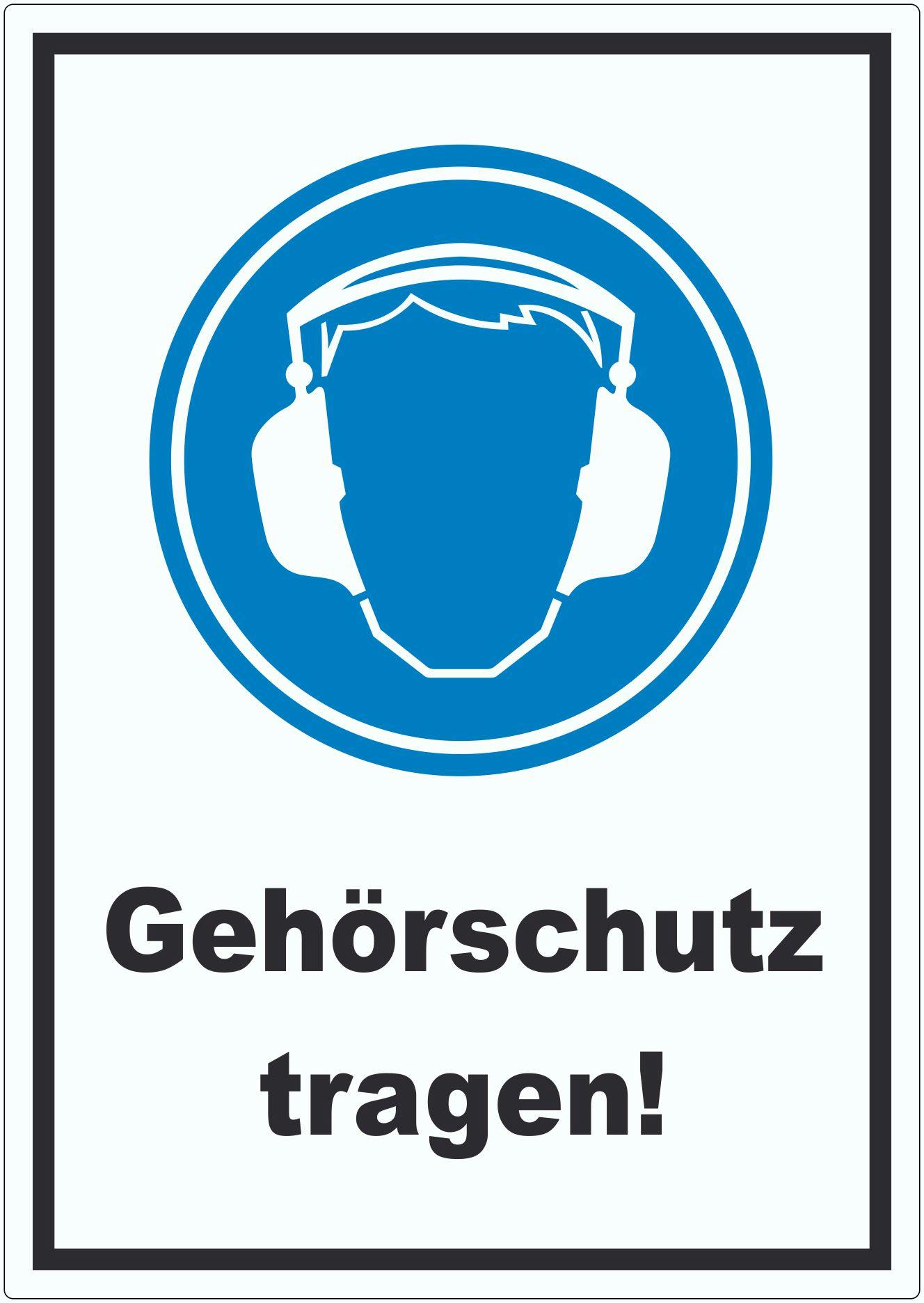 Gehörschutz tragen Aufkleber A3 (297x420mm) | METRO
